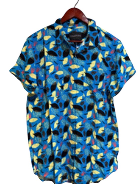 Wildfang | Tops | Nwt Wildfang Essential Short Sleeve Button Up Blue ...
